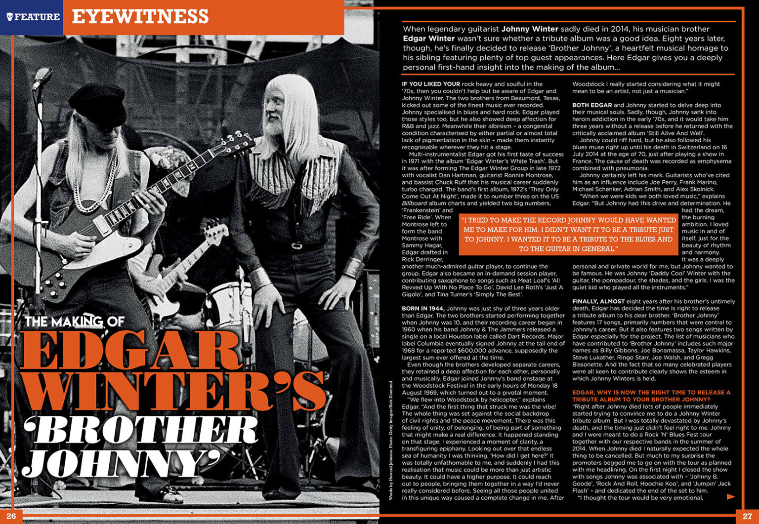 NEWS – Edgar Winter